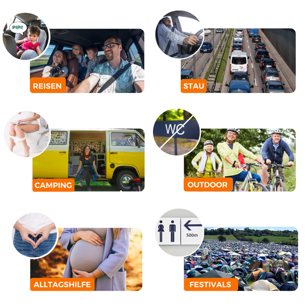 Jonhy Wee Notfalltoilette für unterwegs 3 Stück | NRH20016042 | ADAC-Shop