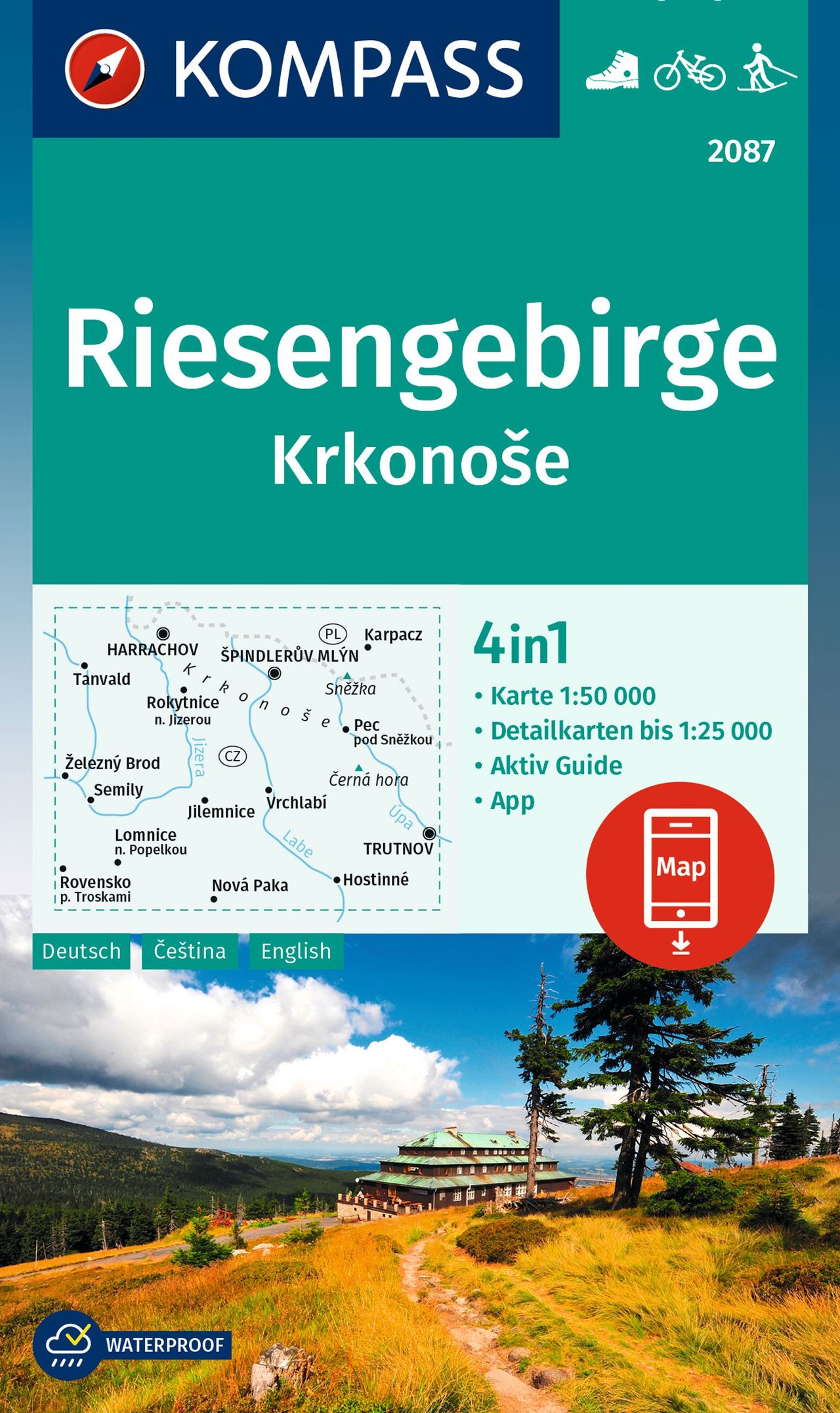 KOMPASS Wanderkarte 2087 Riesengebirge, Krkonose | 9783991218951 | ADAC ...